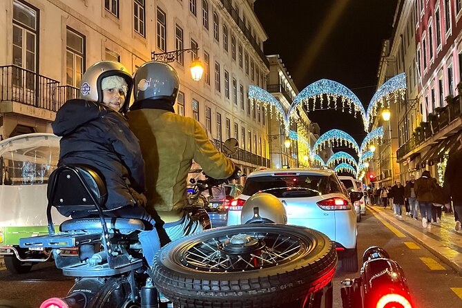 Lisbon: Magic Motorcycle Sidecar Tour By Night | Travel Buddies