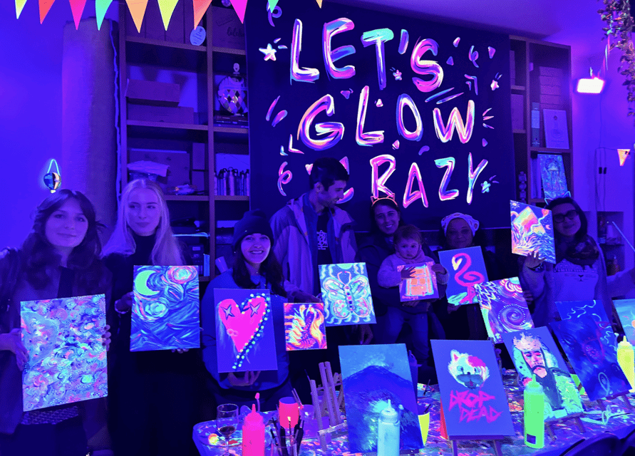 Rome: Fluorescent Painting in Artists Studio With Fine Wine | Travel ...